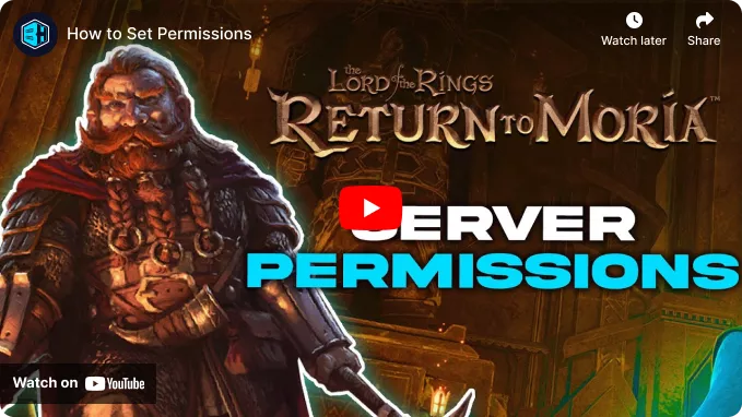 How to set up permissions on a Lord of the Rings: Return to Moria server - Knowledgebase ...