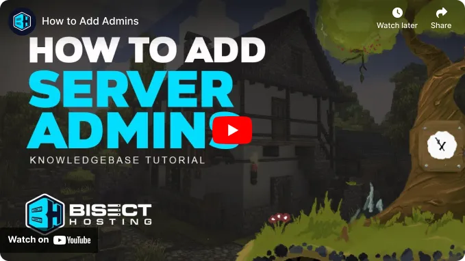 How to add admins on a Vintage Story server - Knowledgebase - BisectHosting